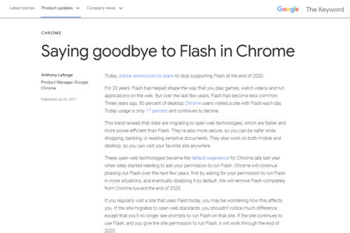 Heartize™ — Adiós a Flash en Chrome